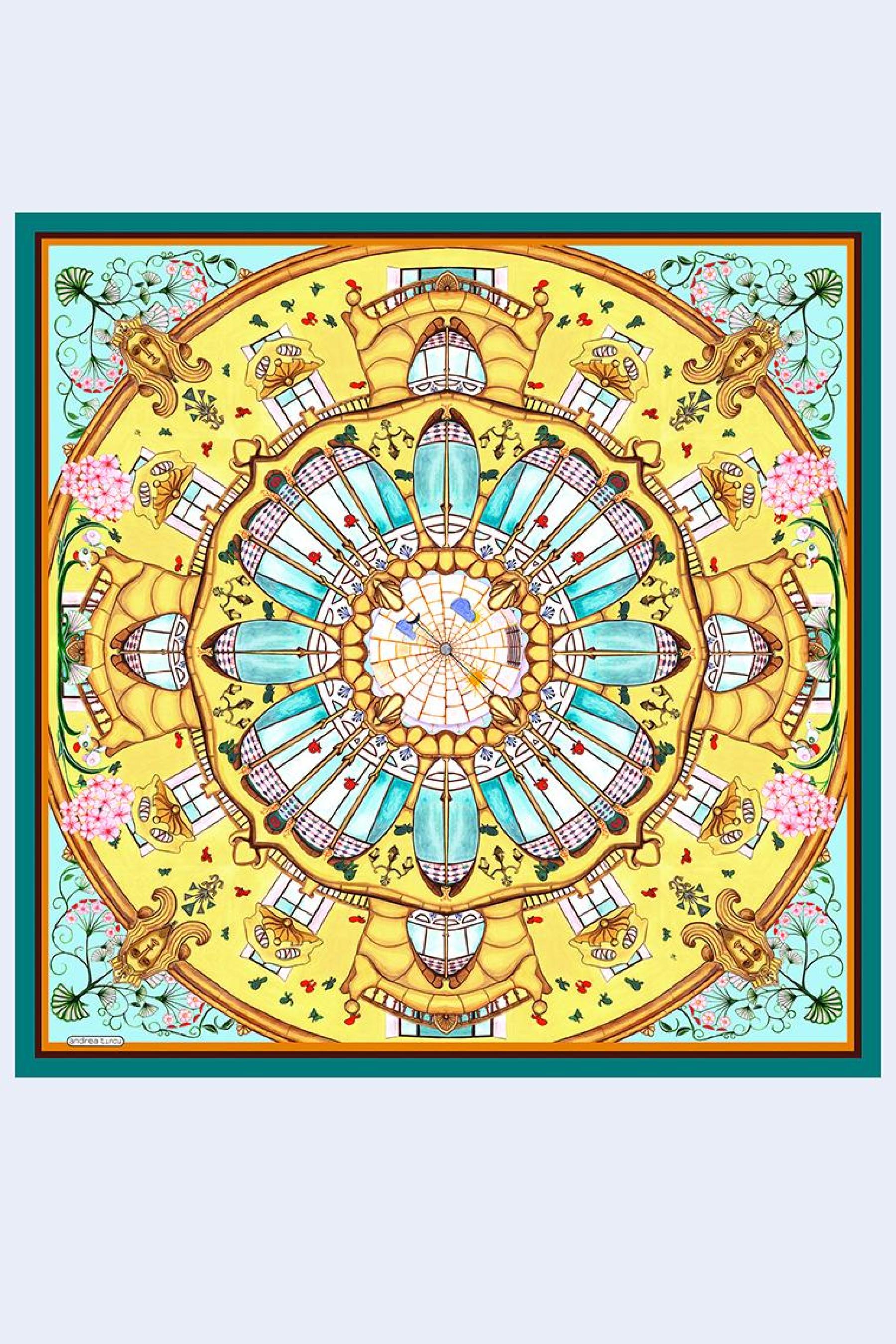 Andrea Tincu | Hommage à Gaudí silk scarf