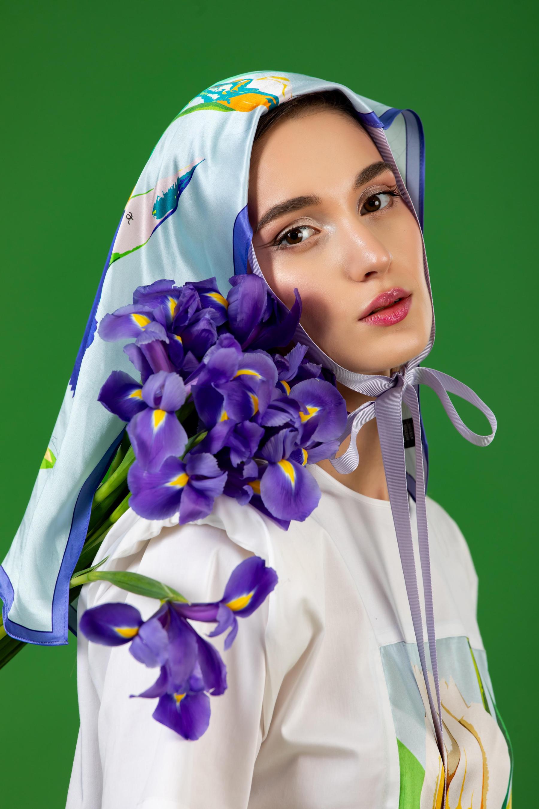 Andrea Tincu | Esarfa de matase Iris Preziosa