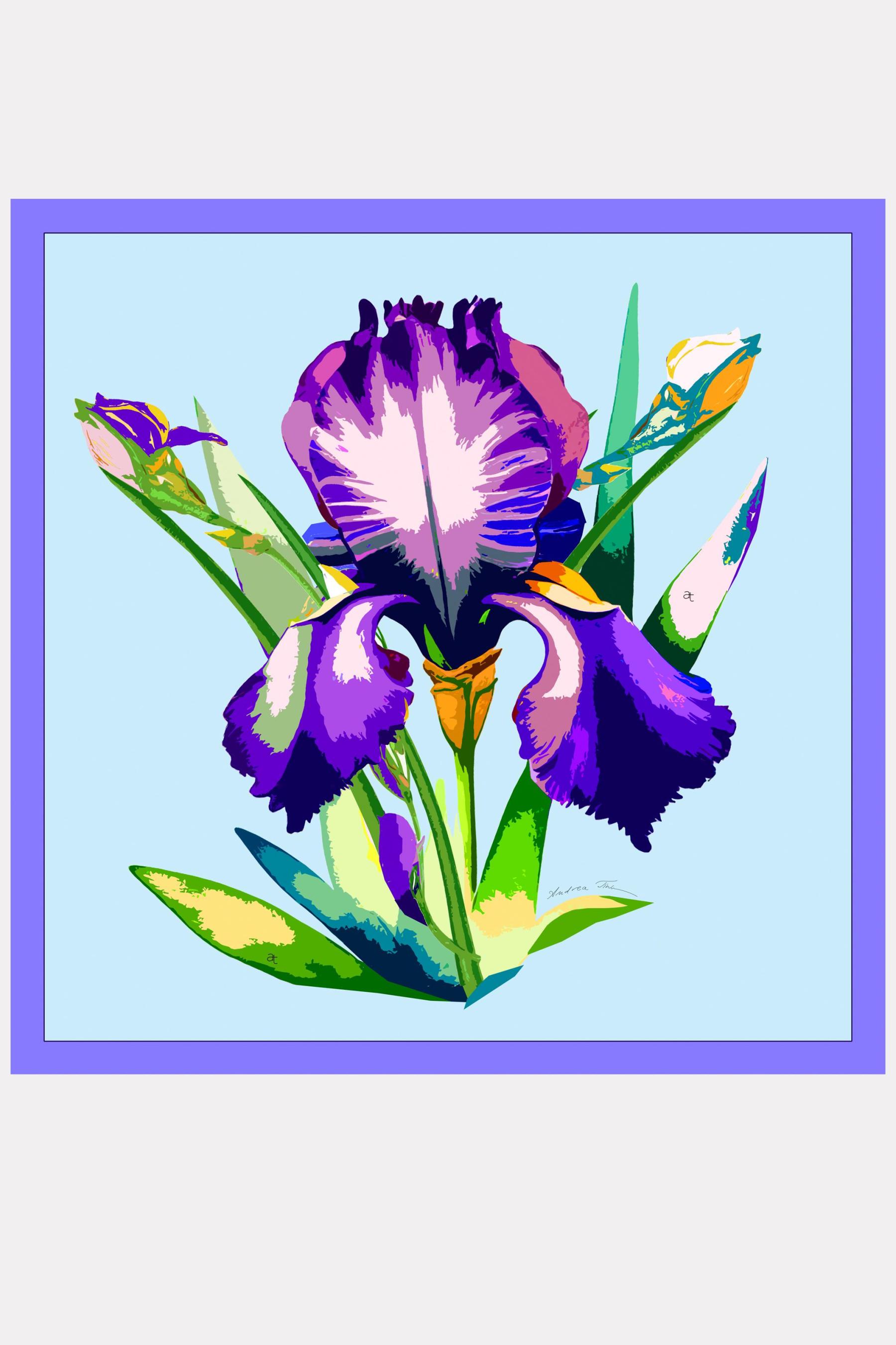 Andrea Tincu | Esarfa de matase Iris Preziosa