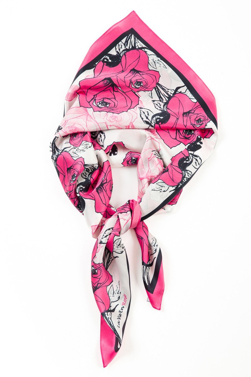 Andrea Tincu | My Pretty Pink Rose Scarf