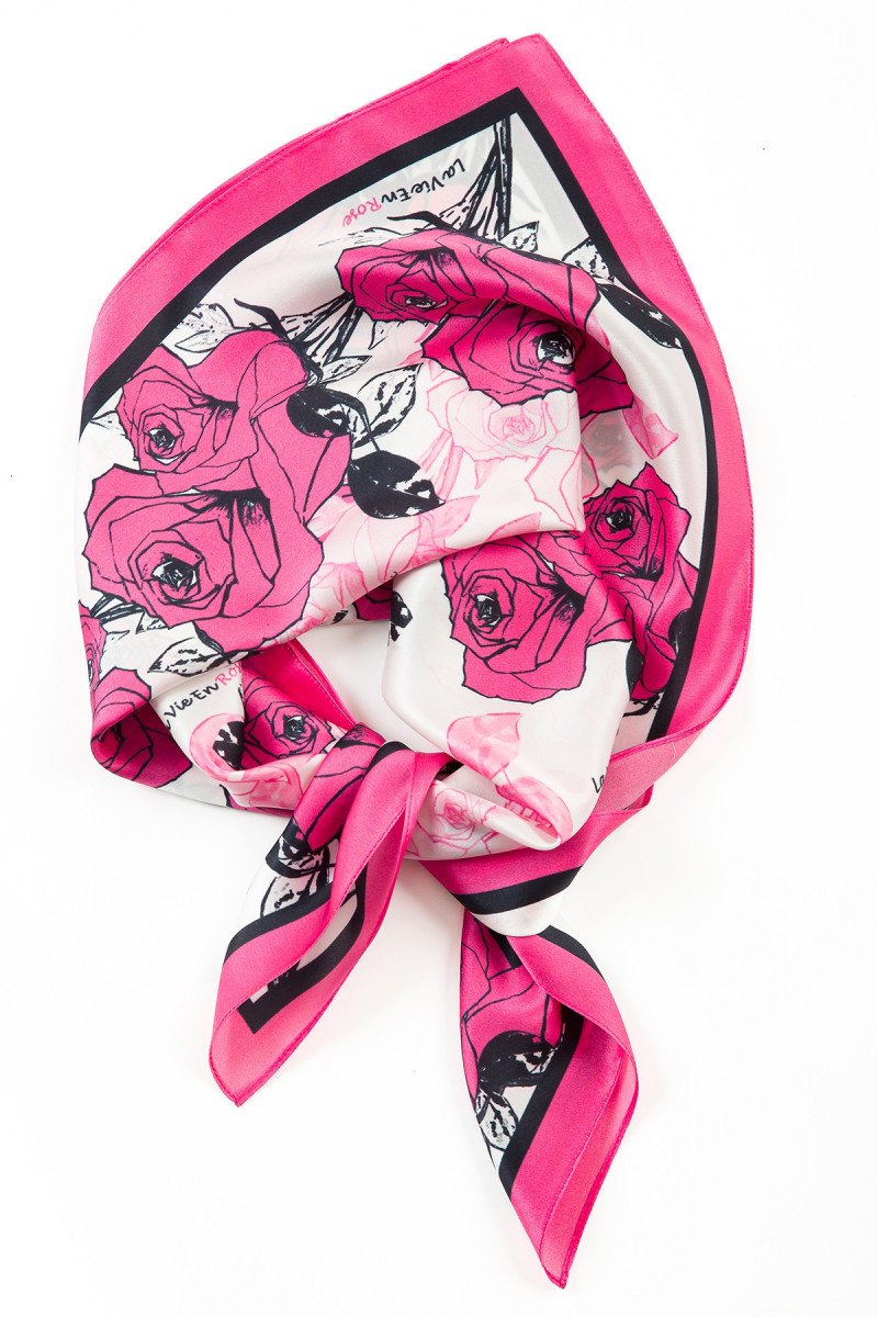 Andrea Tincu | My Pretty Pink Rose Scarf